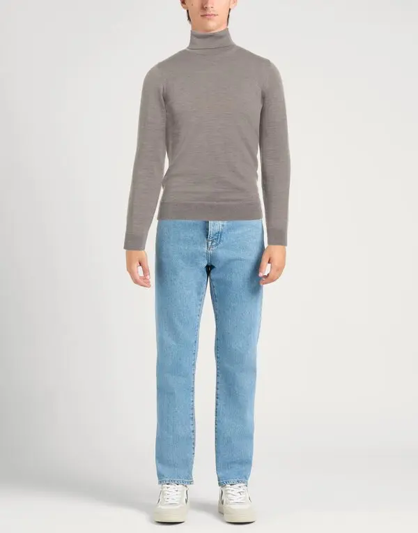 Alpha Studio Merino Wool Turtleneck - Khaki