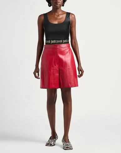Just Cavalli Metallic Logo Sports Top - Black