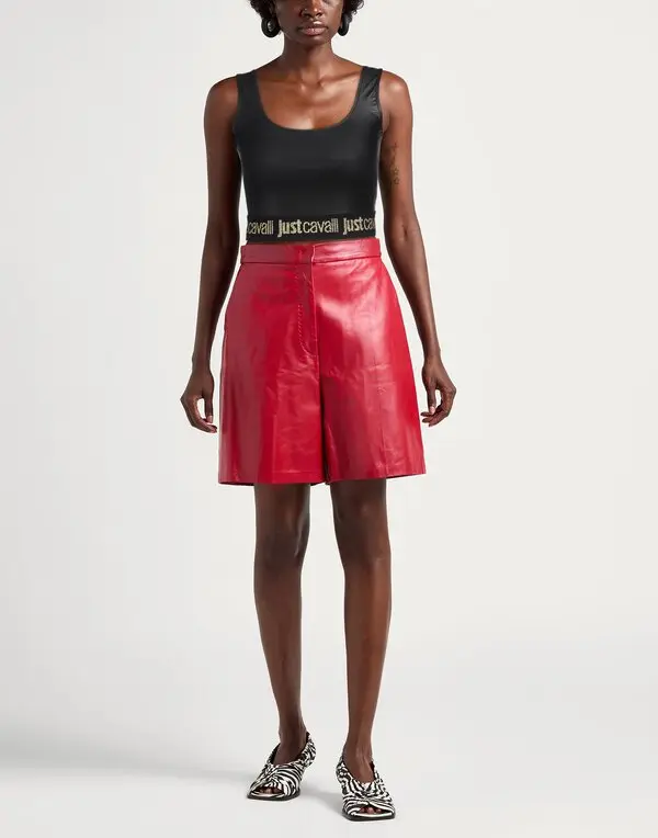 Just Cavalli Metallic Logo Sports Top - Black