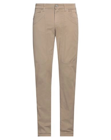 JECKERSON Tapered Leg Twill Pants - Beige