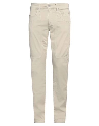 JECKERSON Tapered Leg Twill Pants - Beige