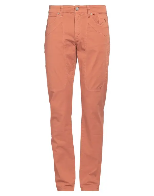 JECKERSON Tapered Leg Twill Pants - Brick