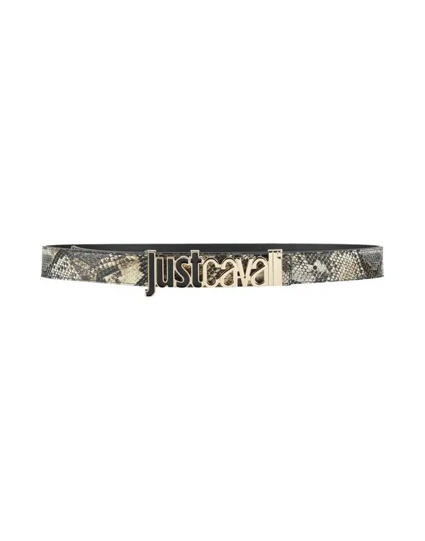 Just Cavalli Snakeskin-print Leather Belt