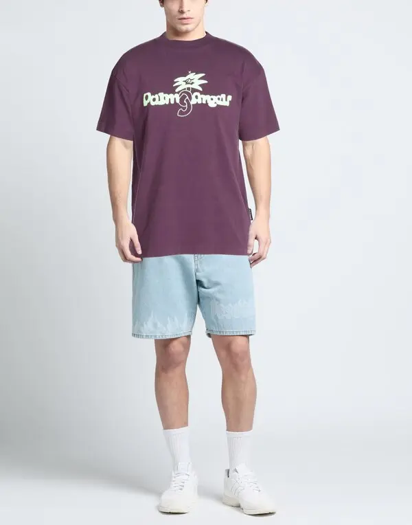 Palm Angels T-shirt Plum Size Cotton