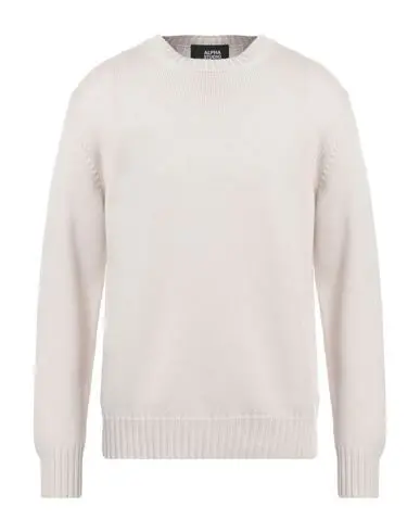 Alpha Studio Merino Wool Sweater - Off White