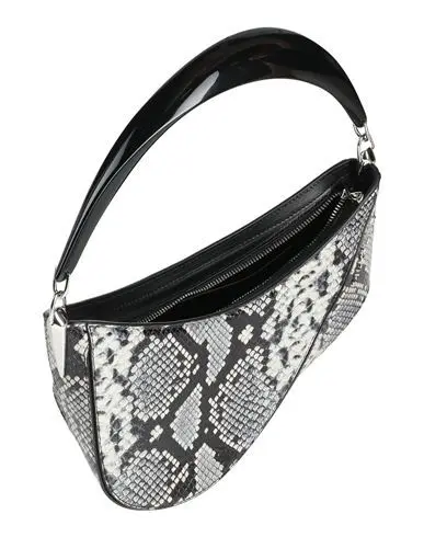 MUGLER Calfskin Saddle Bag - Black