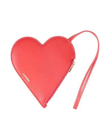 JIL SANDER Coin Purse Calfskin - Red