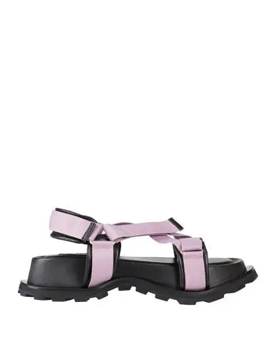 JIL SANDER Sandals In Textile Fibers And Leather - Lilac