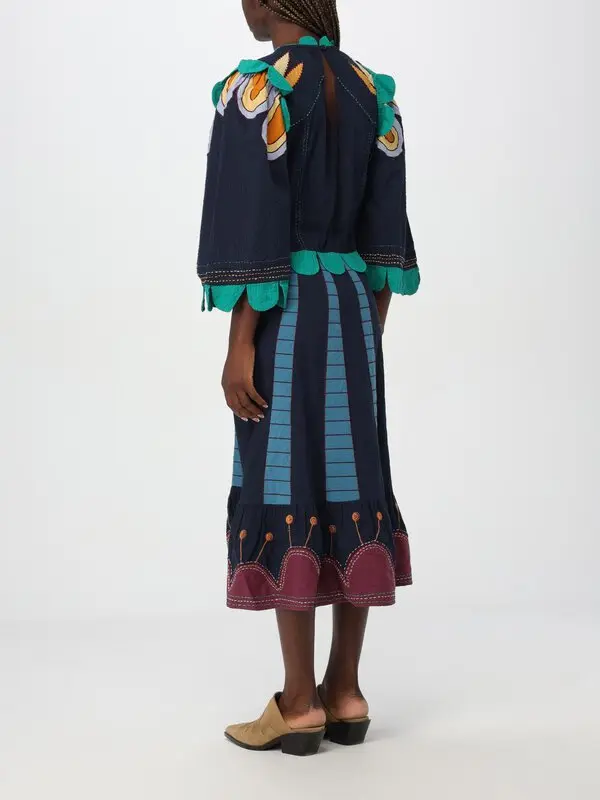 Stella Nova Embroidered Dress In Multicolor - 34% Off | Editorialist