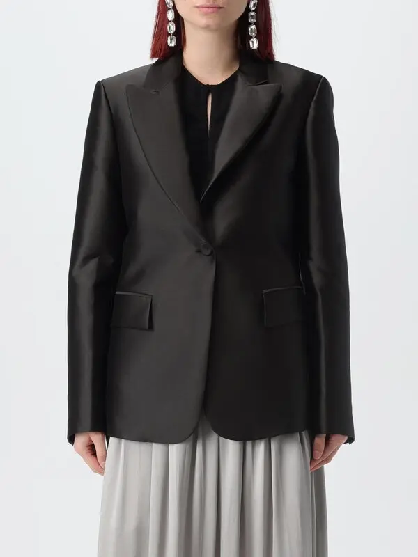 Alberta Ferretti Single Breasted Jacket - Black