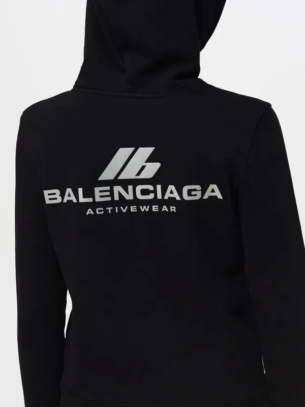 Balenciaga Logo Zip-up Hoodie