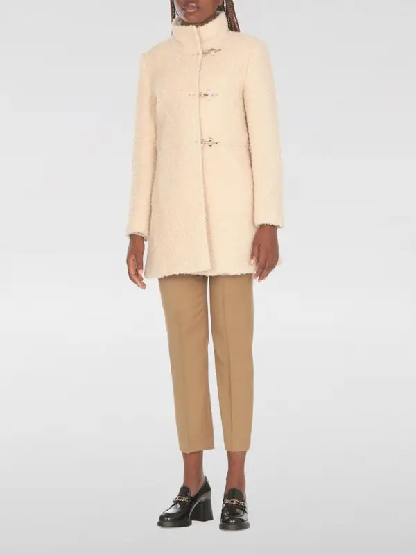 FAY Cape With High Neck - White