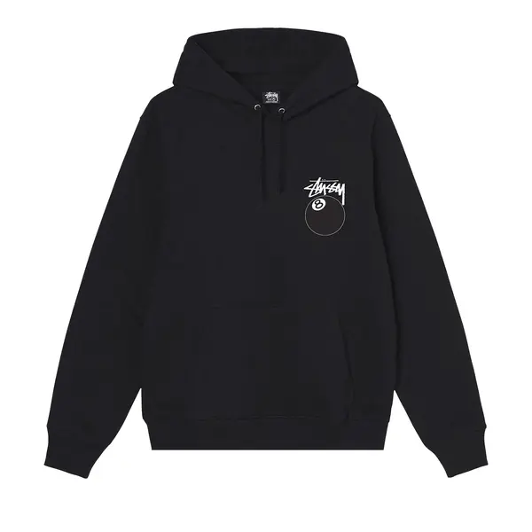 StÜssy 8 Ball Hood - Black