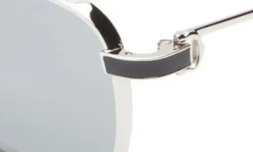 CARTIER 54mm Rectangle Sunglasses - Silver