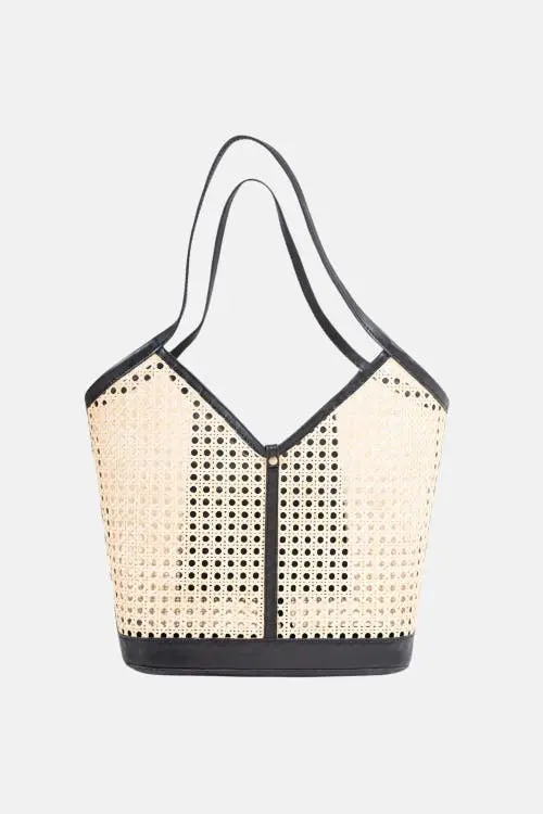 JELAVU Ophelia Cane Tote Bag - Black