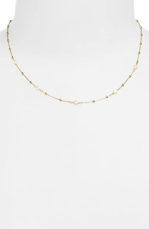Argento Vivo Freshwater Pearl Ball Chain Necklace