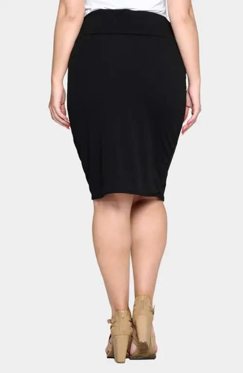 L I V D Molly Pencil Skirt - Black