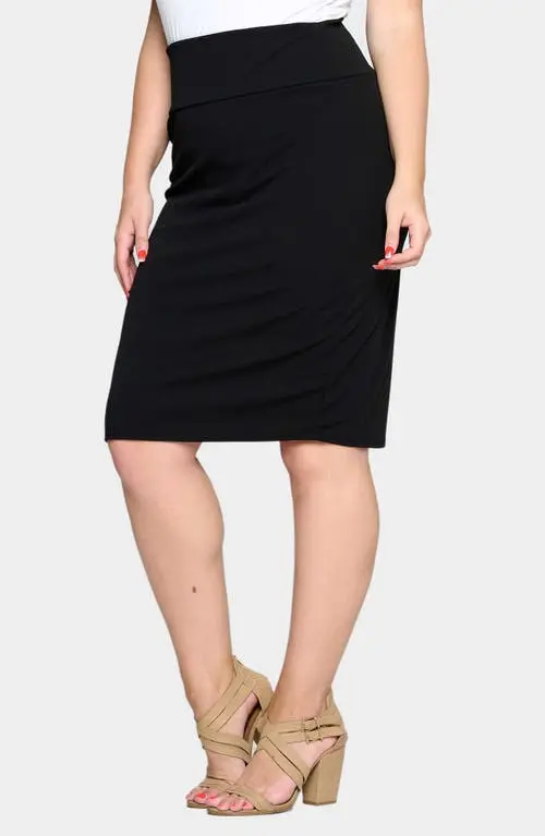 L I V D Molly Pencil Skirt - Black