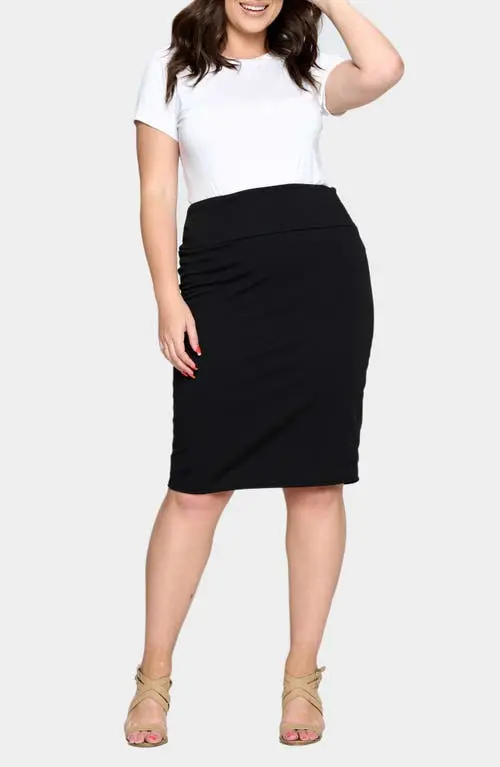 L I V D Molly Pencil Skirt - Black