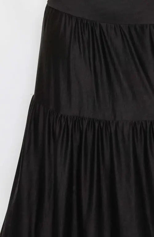 L I V D Jourdan Tiered Maxi Dress - Black