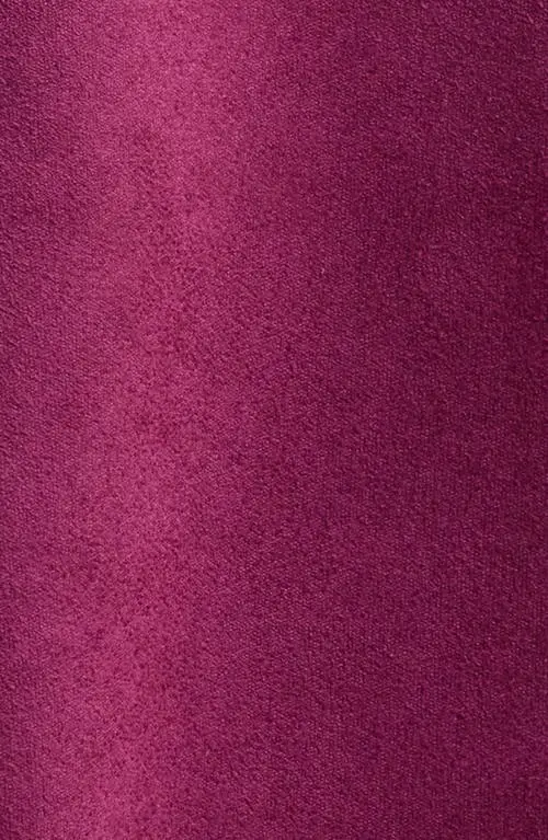 Bagatelle Drape Front Faux Suede Jacket - Plum