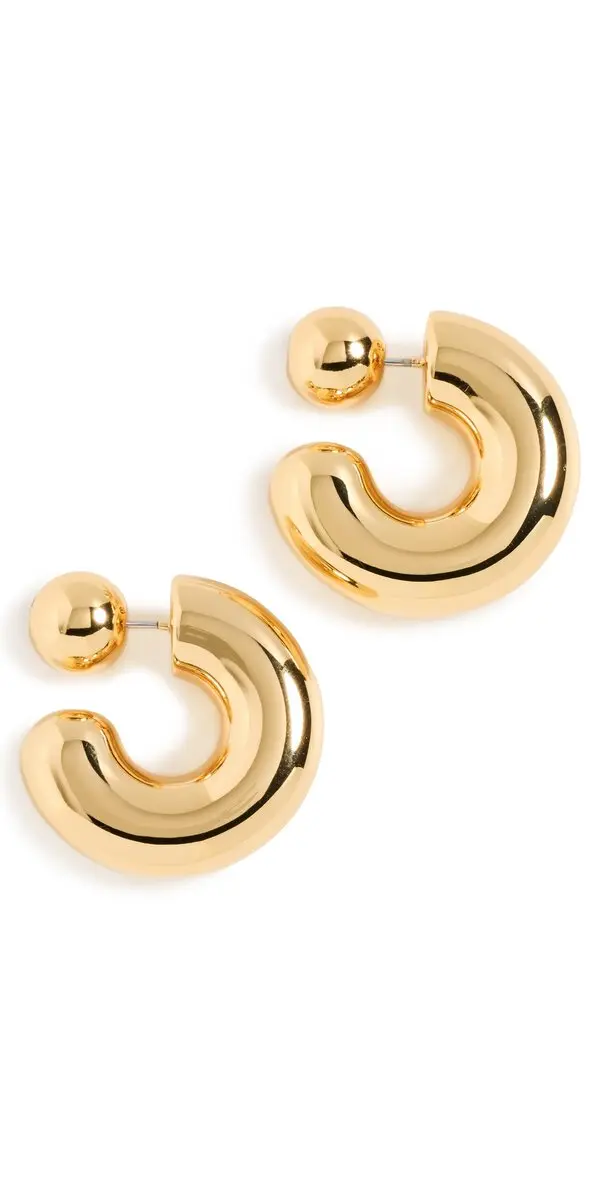 Jenny Bird Tome Large Hoop Earrings - High Polish Gold