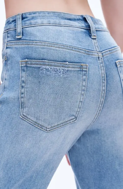 BAYEAS High Rise Distressed Relaxed Boyfriend Jeans - Southern