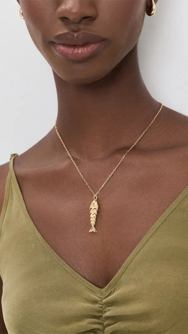Anni Lu Fish Pendant Necklace