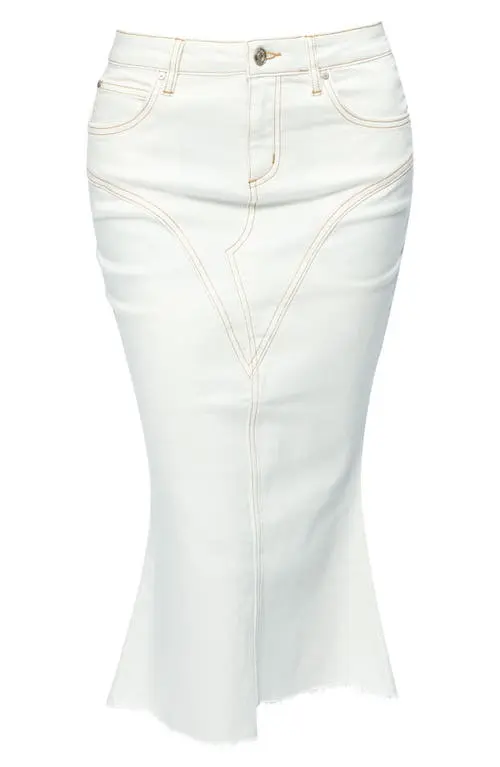 BAYEAS Erin Fishtail Denim Midi Skirt