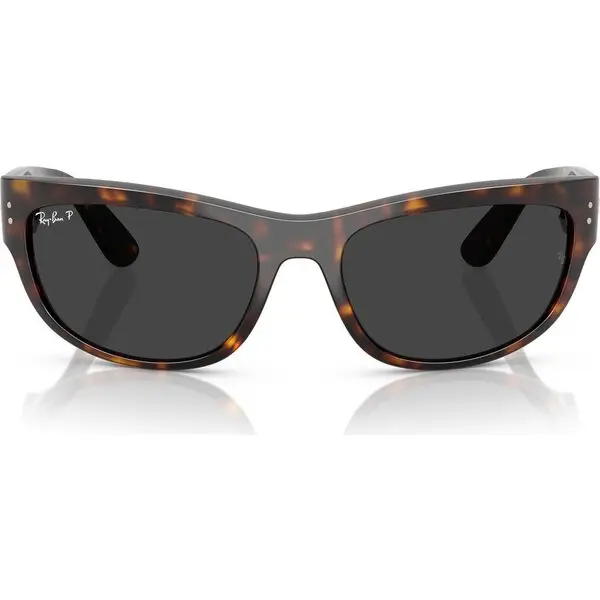 Ray-ban 63mm Polarized Pillow Sunglasses - Havana