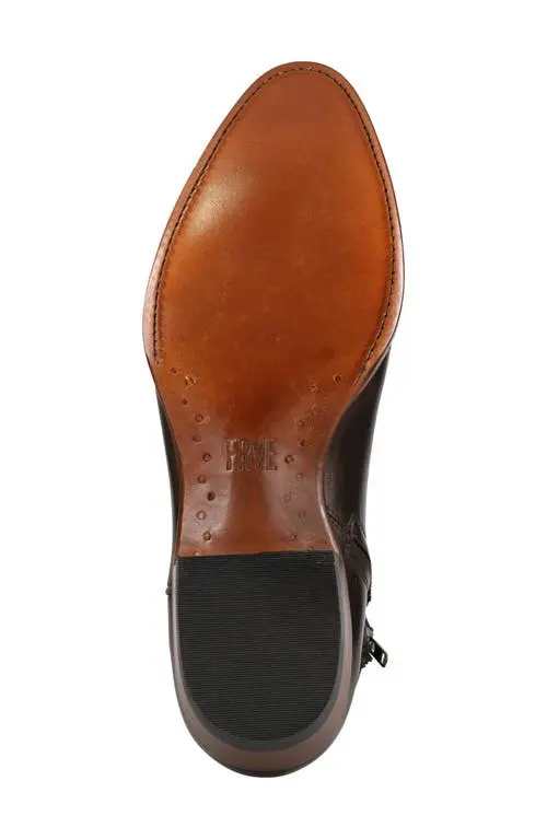 THE FRYE COMPANY Austin Western Leather Boots - Bourbon