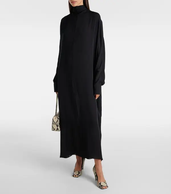 Khaite Lexi Silk Georgette Maxi Dress