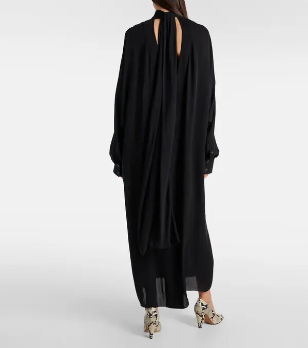 Khaite Lexi Silk Georgette Maxi Dress