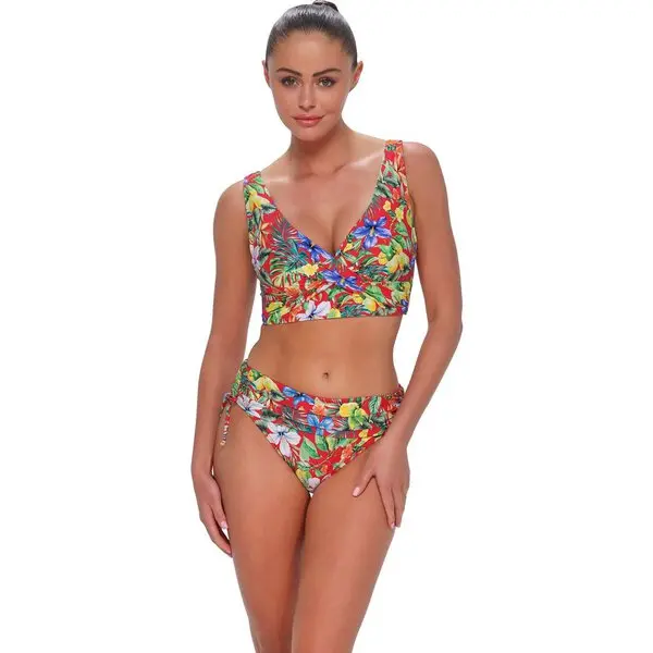 SUNSETS Elsie Bikini Swimsuit Top Dd Cup - Geranium