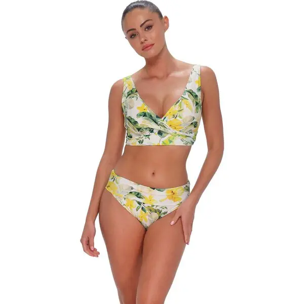 SUNSETS Elsie Bikini Swimsuit Top Dd Cup - Isla Soleil Crepe
