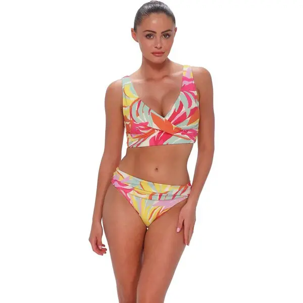 SUNSETS Elsie Bikini Swimsuit Top Dd Cup - Tropicolor Crepe