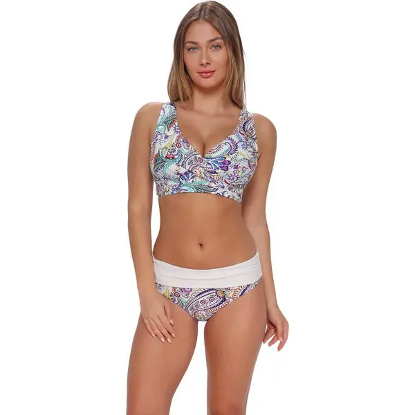 SUNSETS Elsie Bikini Swimsuit Top Dd Cup - White Lily