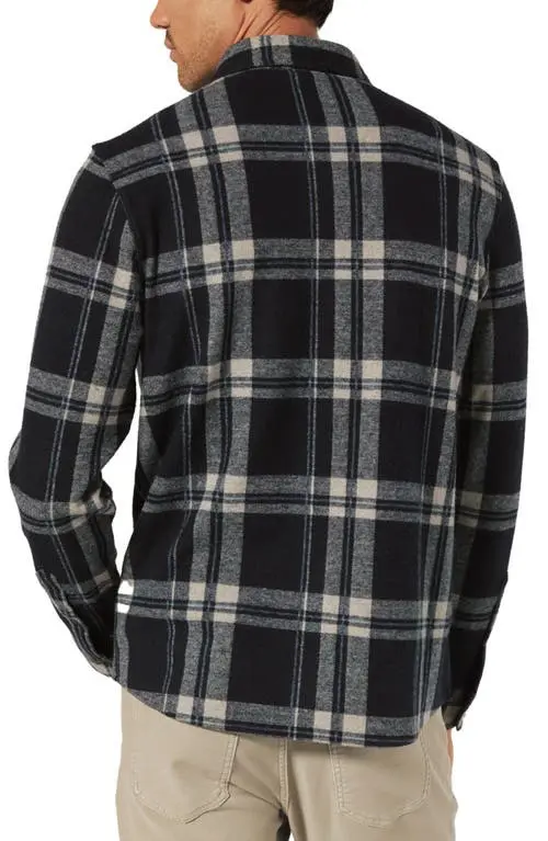 7 Diamonds Generation Plaid Stretch Flannel Button-up Overshirt