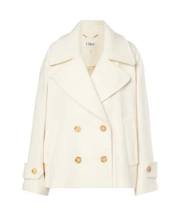 Chloé Cropped Wool-blend Coat