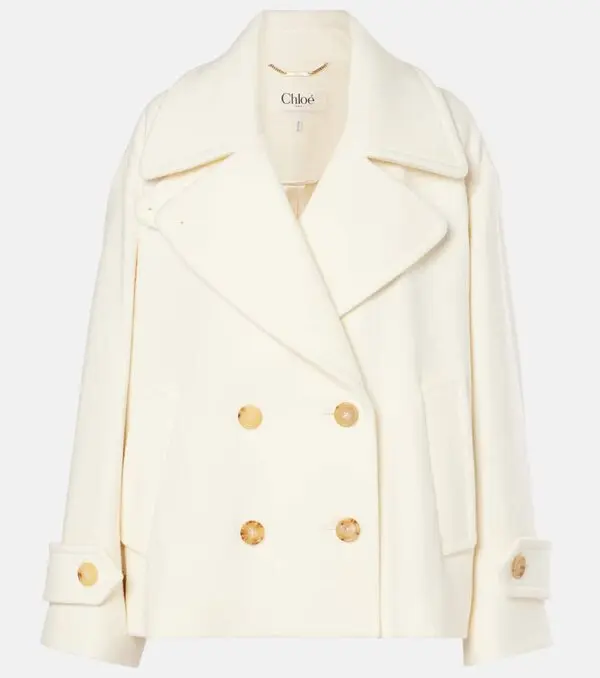 Chloé Cropped Wool-blend Coat