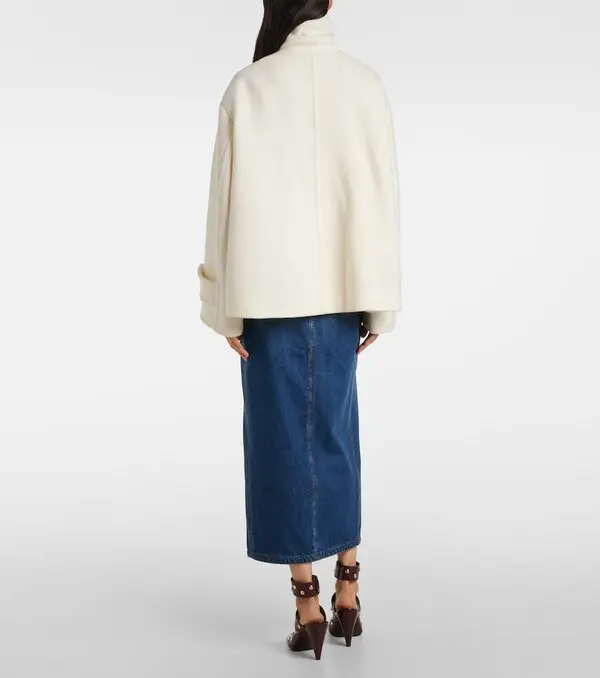 Chloé Cropped Wool-blend Coat