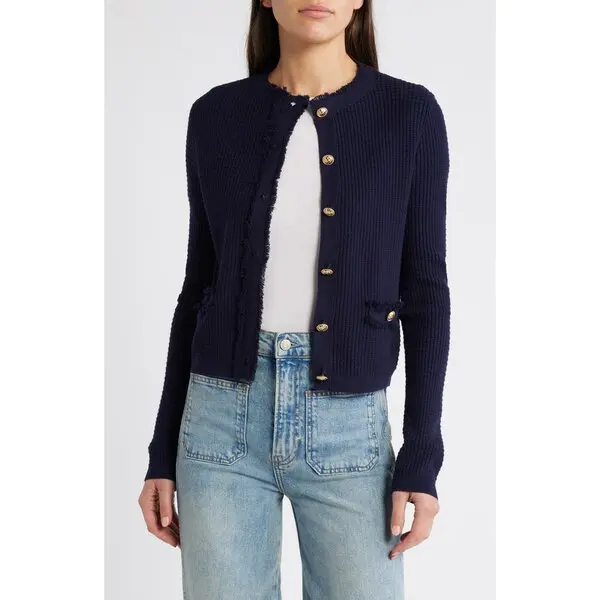 Mango Textured Knit Cardigan