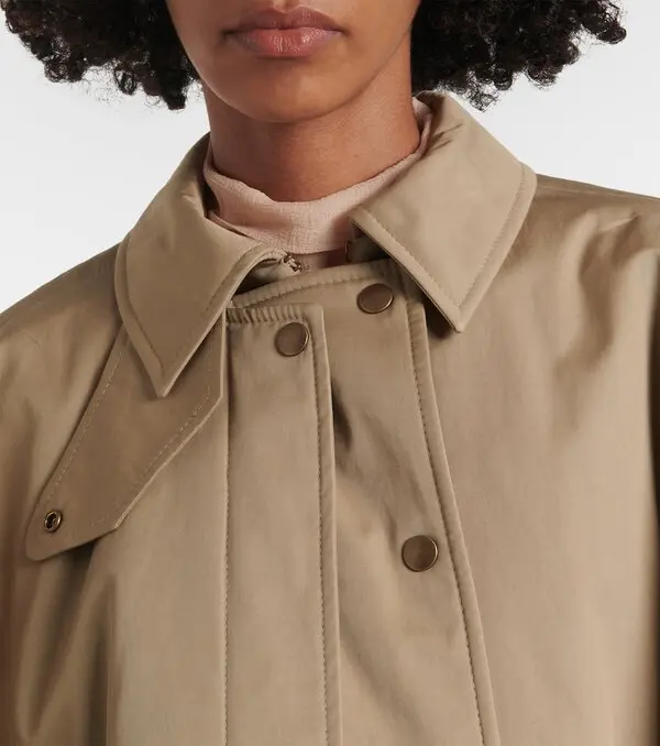 Chloé Cropped Cotton Gabardine Cape