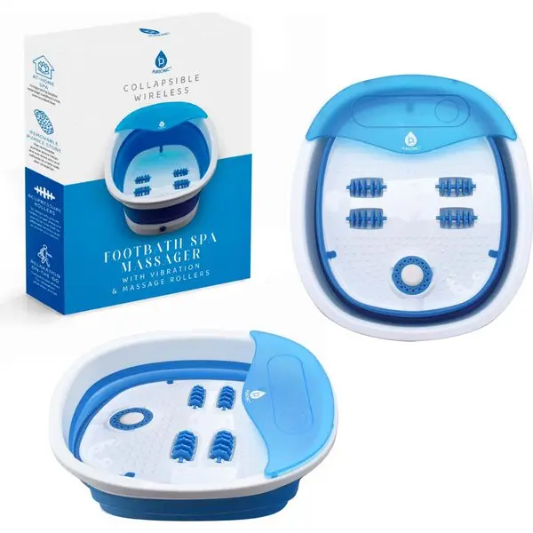 PURSONIC Collapsible Wireless Footbath Spa Massager
