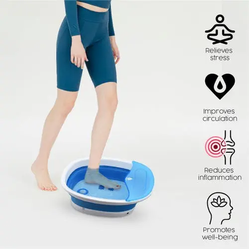 PURSONIC Collapsible Wireless Footbath Spa Massager