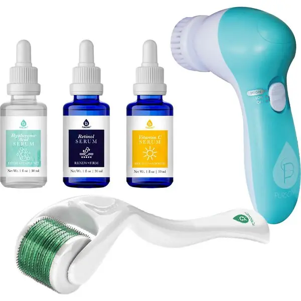 PURSONIC Deep Cleansing & Anti-aging Skincare Set - White