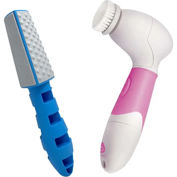 PURSONIC Advanced Facial And Body Cleansing Brush + 3 In 1 Callus Remover Bundle - Pink