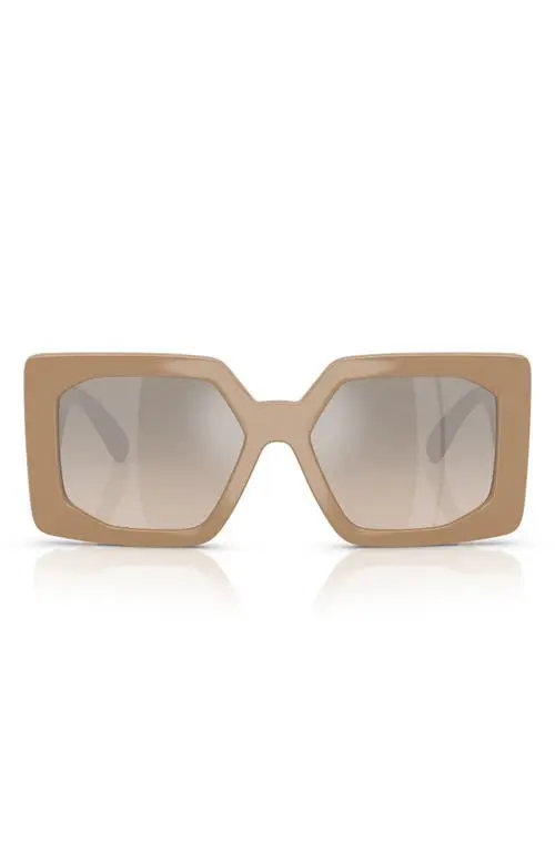 Versace 55mm Square Sunglasses - Beige