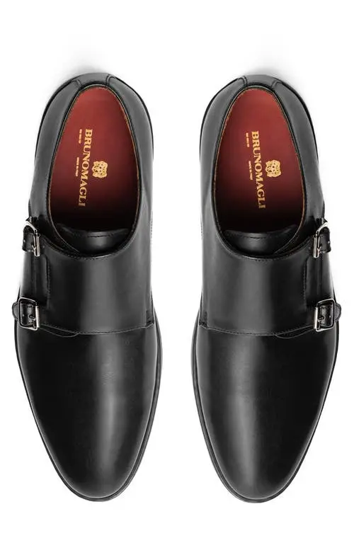 Bruno Magli Palestro Double Monk Shoe - Black