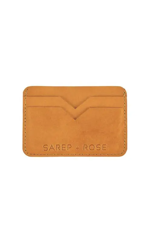 SAREP + ROSE 5 Compartment Card Holder Wallet - Camel